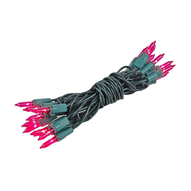 Novelty Lights Pink 20 Light Incandescent Craft Mini Christmas String ...