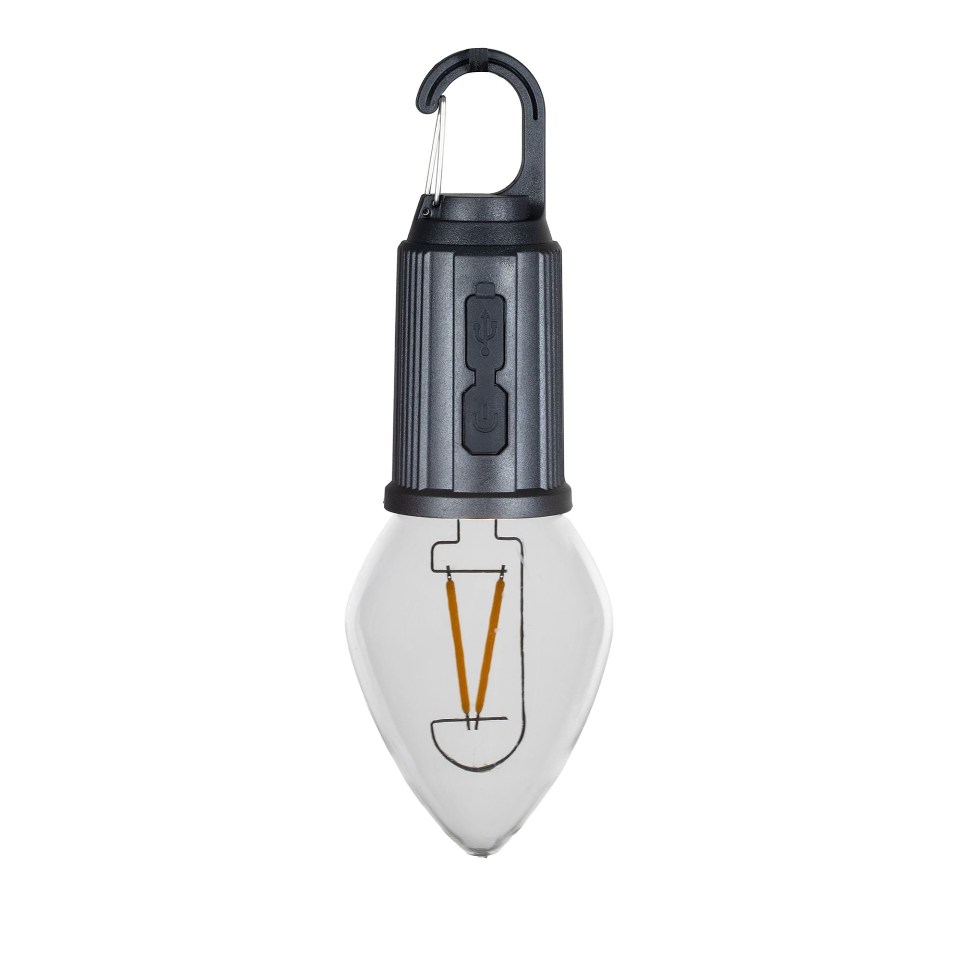 Festive Living Rechargeable Camp Light, Warm White LED Teardrop Bulb ...