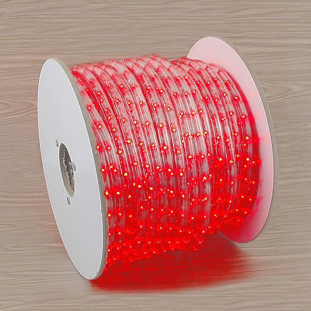 Novelty Lights Red LED Rope Light Spool, 1/2" Diameter, Customizable ...