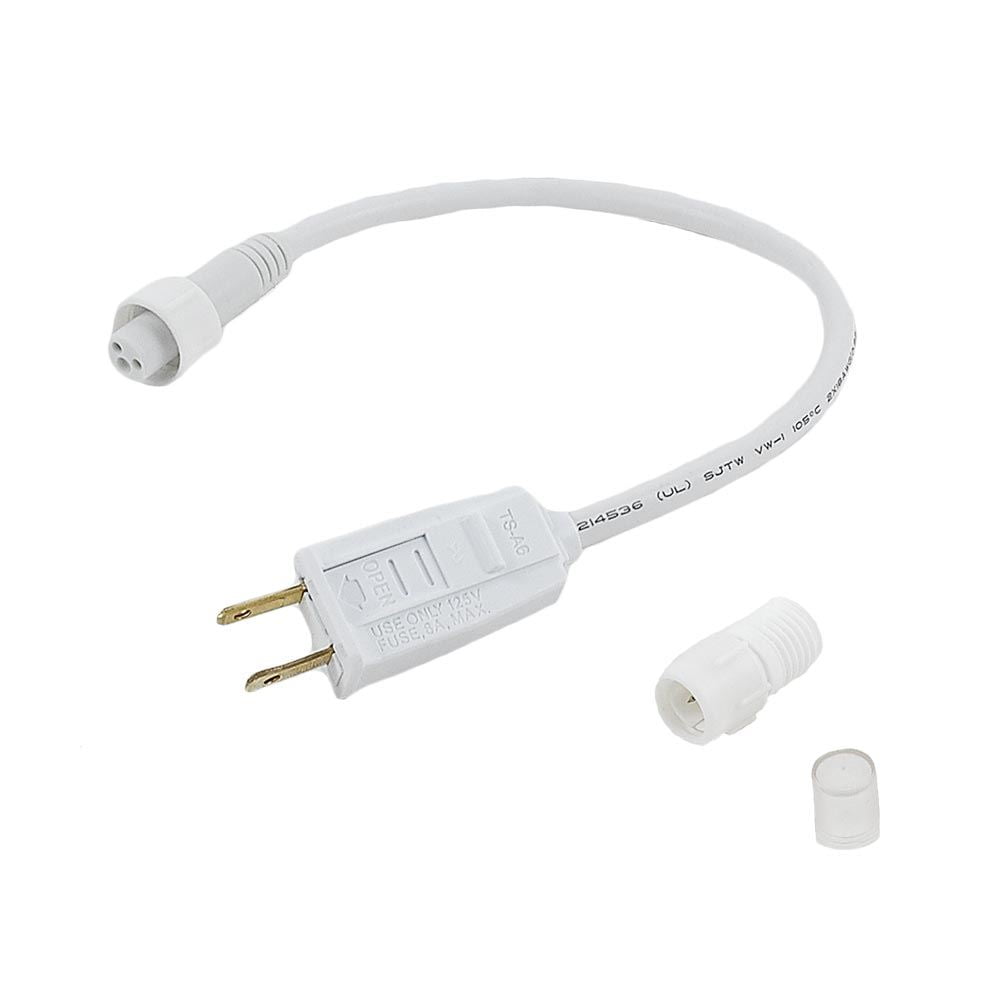 Novelty Lights Rope Light Connector Kit, 1' Long, 2 Wire, Made For 1/2 ...