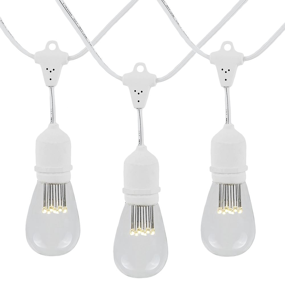 Novelty Lights S14 Warm White LED Edison Outdoor String Lights with 50 ...