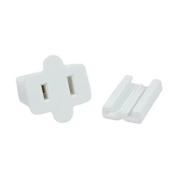 Novelty Lights SPT-2 Female Plug, Snap On Vampire Plugs, White ...