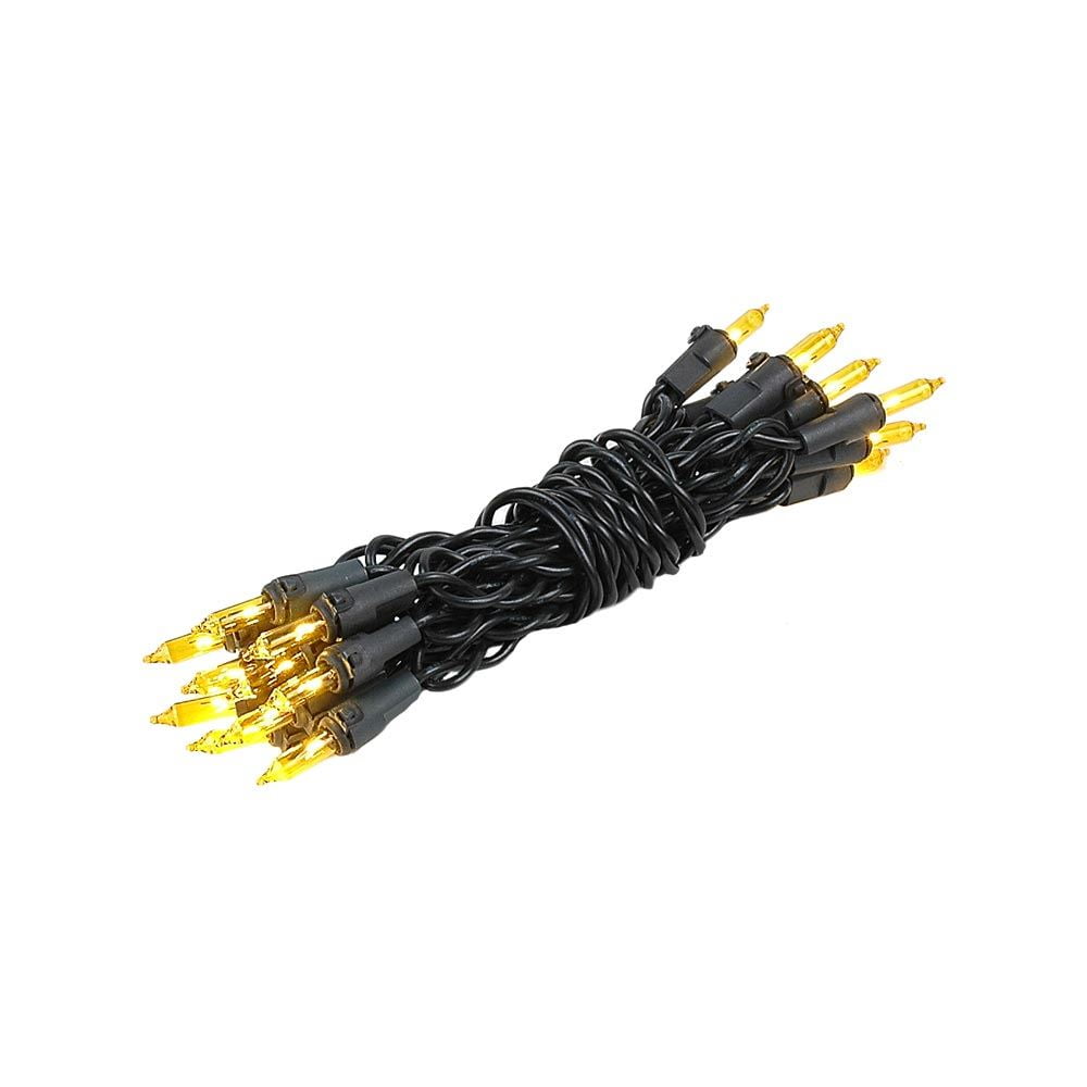 Novelty Lights Yellow 20 Light Incandescent Craft Mini Christmas String ...