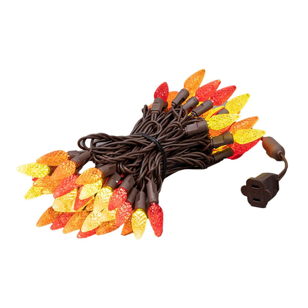 Novelty Lights Yellow/Red/Orange True Twinkle (100% Twinkle) C6 LED ...