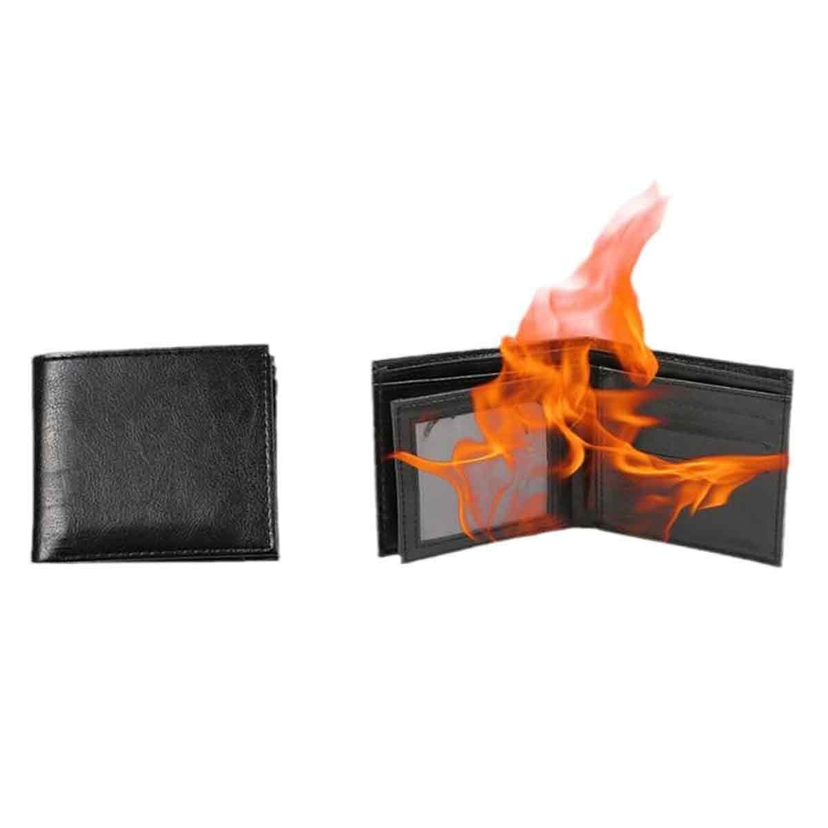 Novelty Magical Trick Flame Fire Wallet Big Flame Magician Trick Wallet ...
