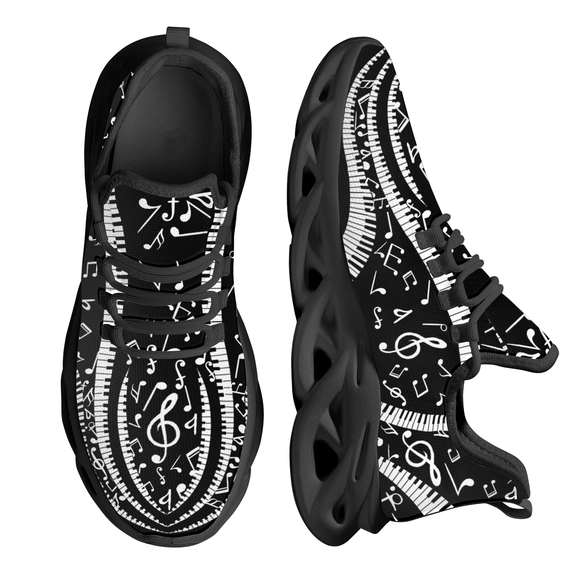 Novelty Musical Notes Keyboard Kinnted Anti Skid Shoes Absorbing Light ...