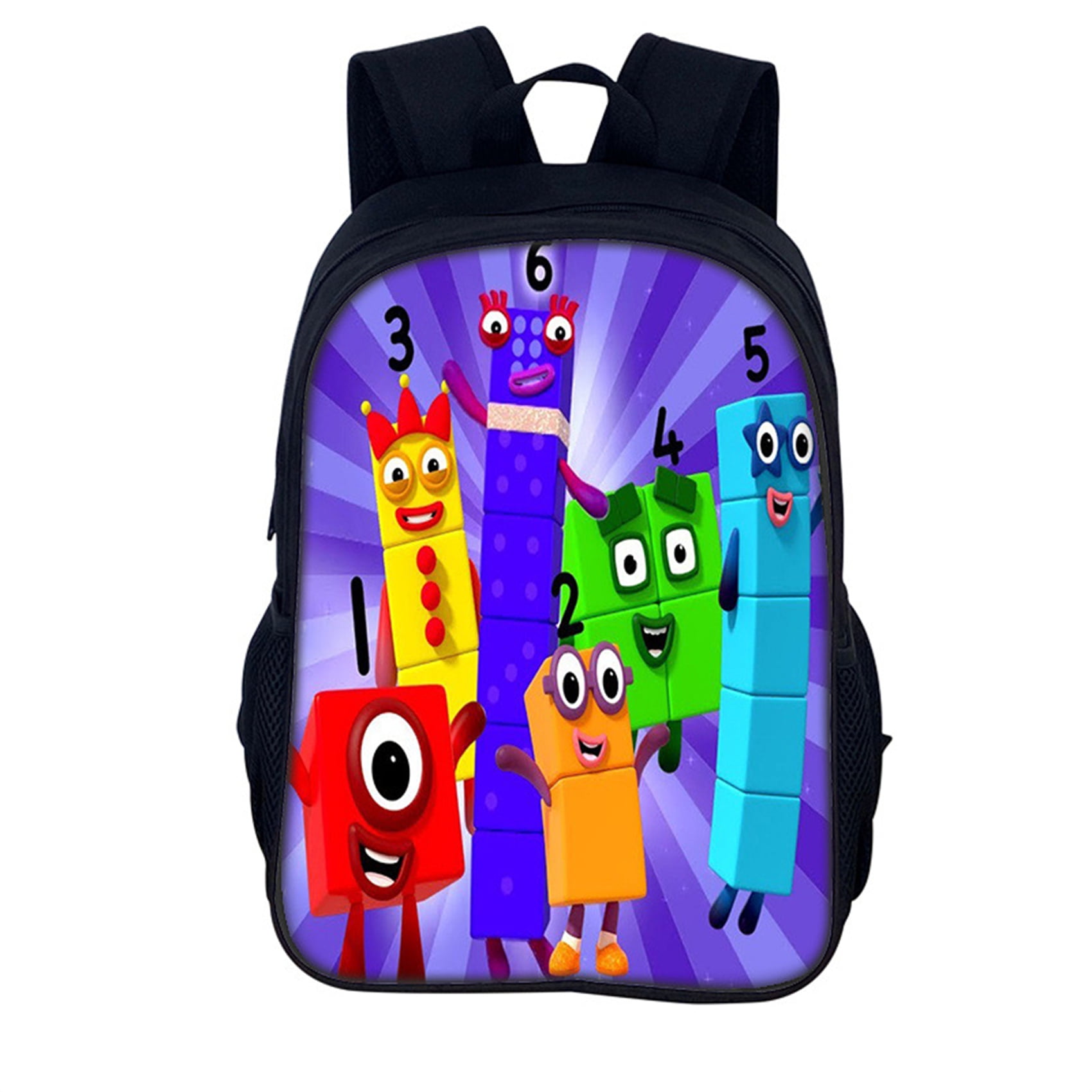 Novelty Numberblocks School Backpack-Lightweight Travel Knapsack Casual ...