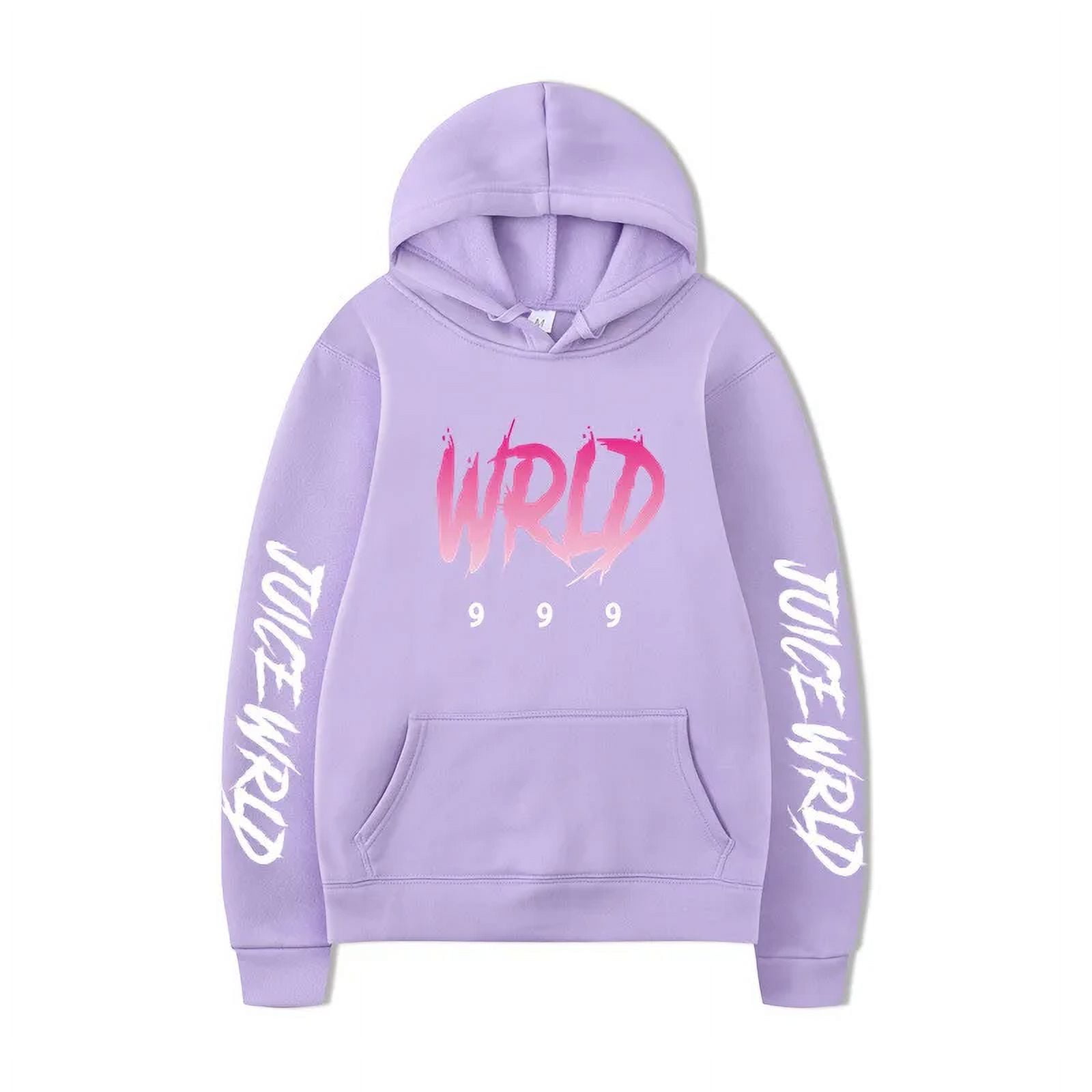 Novelty Pattern Print Singer Juice Wrld Print Fashion Loose Hooded ...