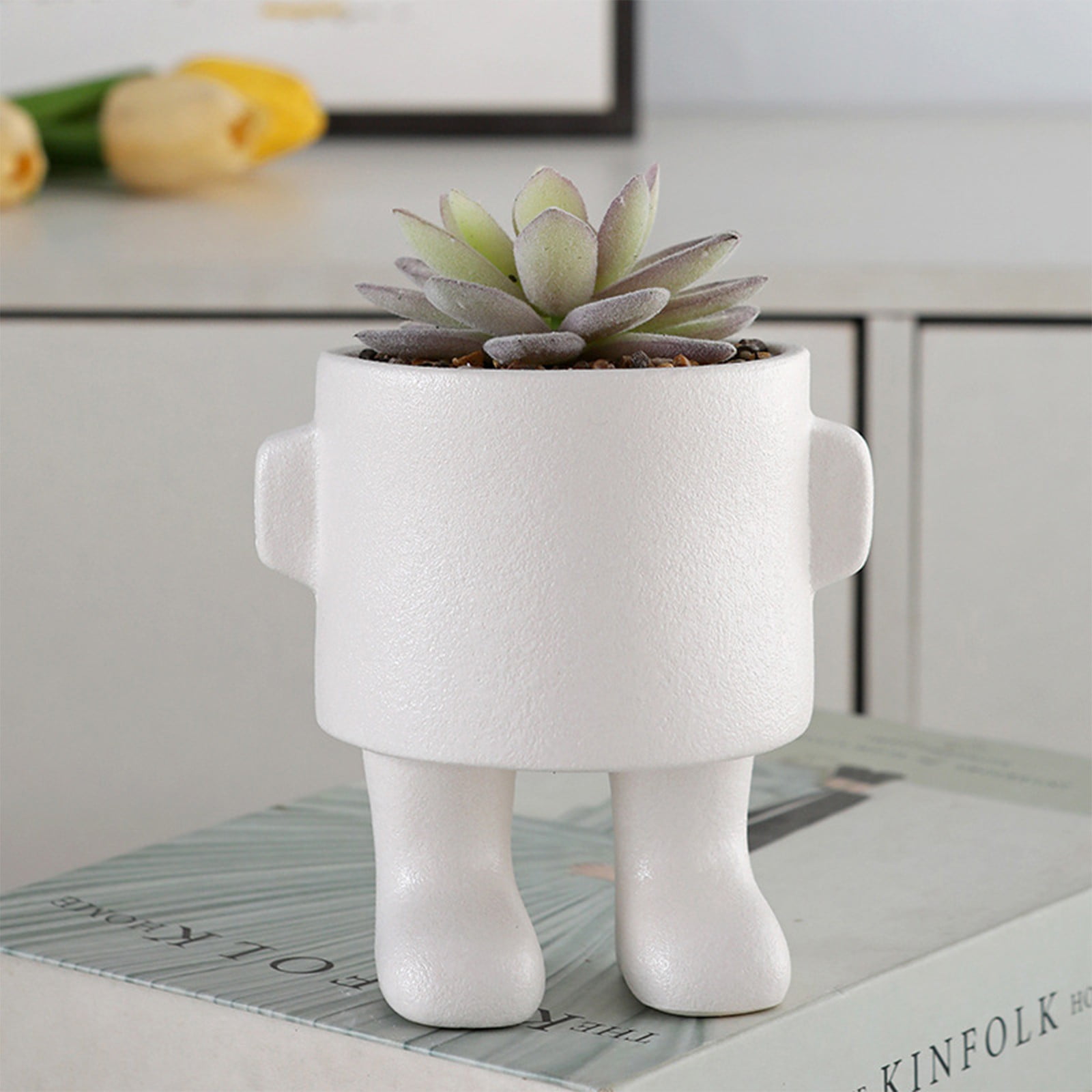 Novelty Peeing Planter Pot | Whimsical Flower Vase for Succulents ...