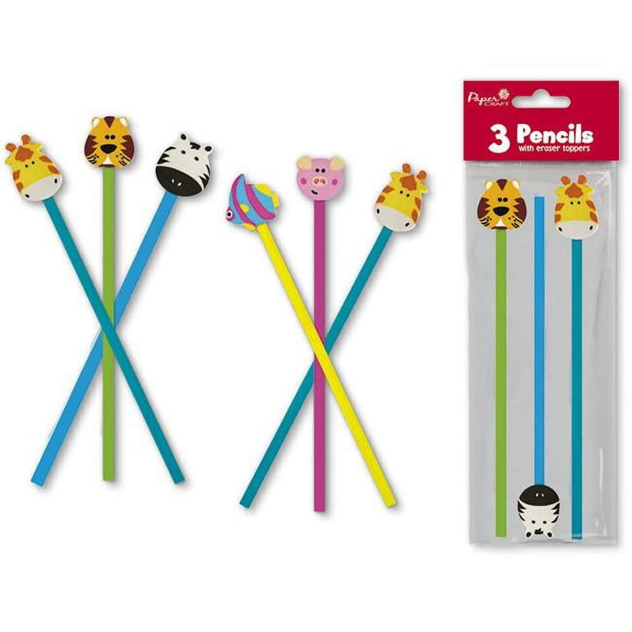 Novelty Pencils With Erasers (3Pk) - CASE OF 36 - Walmart.com