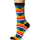 Novelty Pet Socks Rainbow Stripe, Paw Prints - Walmart.com