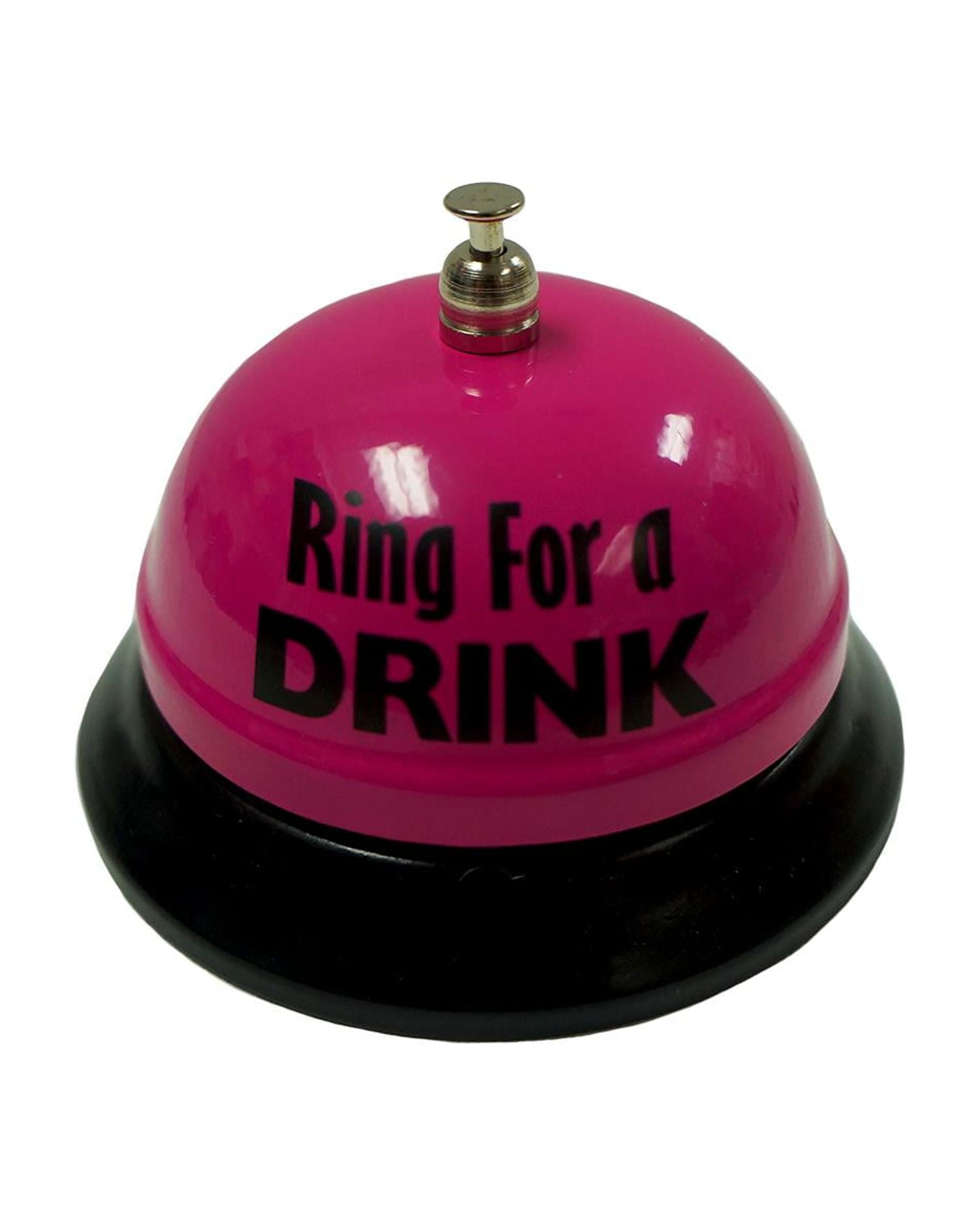 Novelty Pink Ring Bell Ring for a Drink Desk Bell Call Bell Party ...