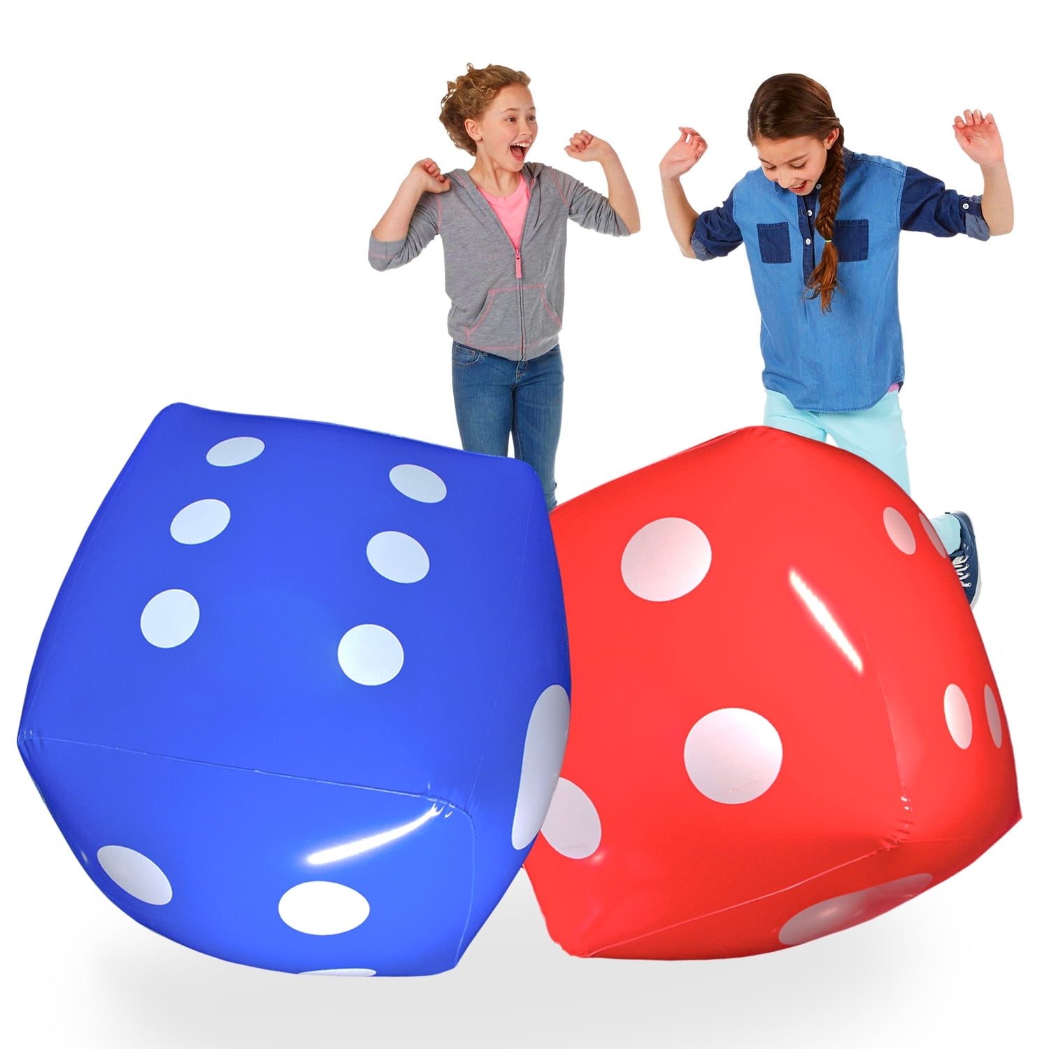 2 PCS Jumbo Inflatable Giant Dice 16" - Party Decorations and Game ...