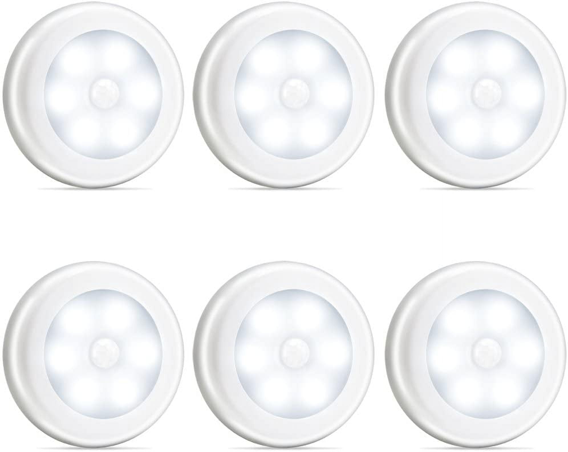 Novelty Place 6 Pcs LED Indoor Sensor Lights - Motion Activated ...