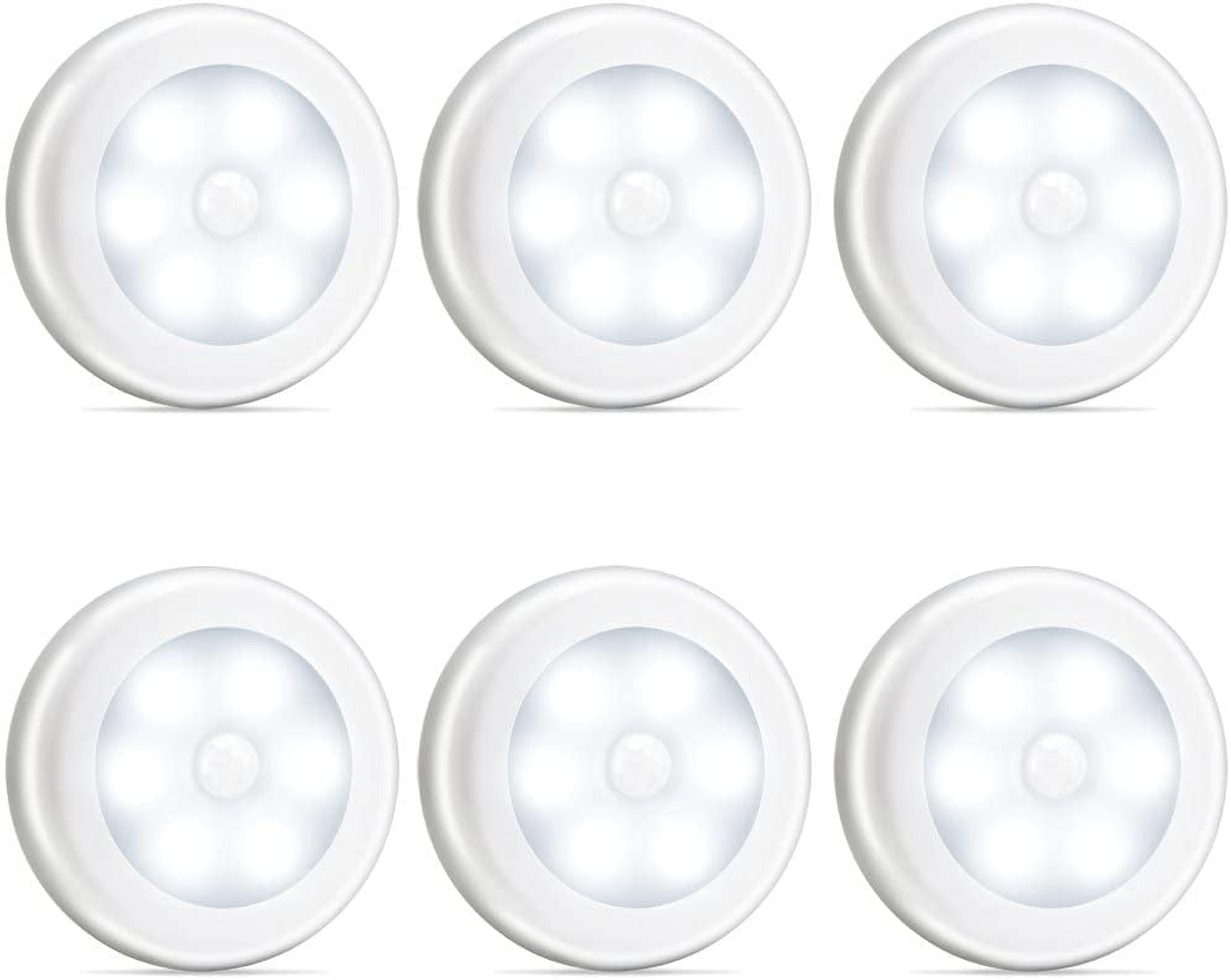 Novelty Place 6 Pcs LED Indoor Sensor Lights - Motion Activated ...