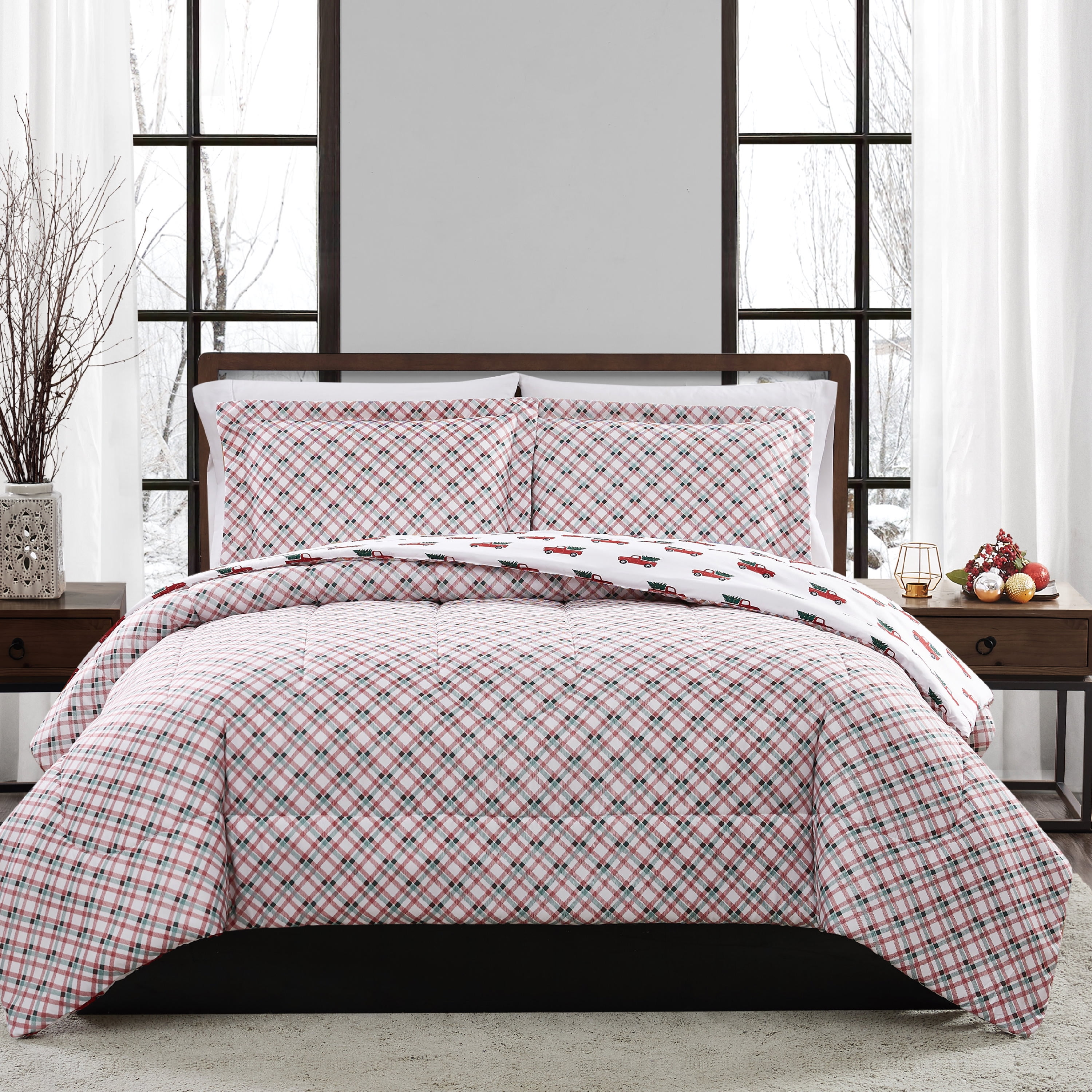 Novelty Plaid Twin Comforter Set - Walmart.com