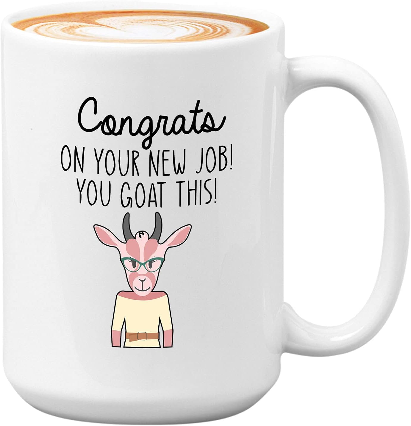 Novelty Promotion Coffee Mug - Happy New Job - Congratulation Good ...