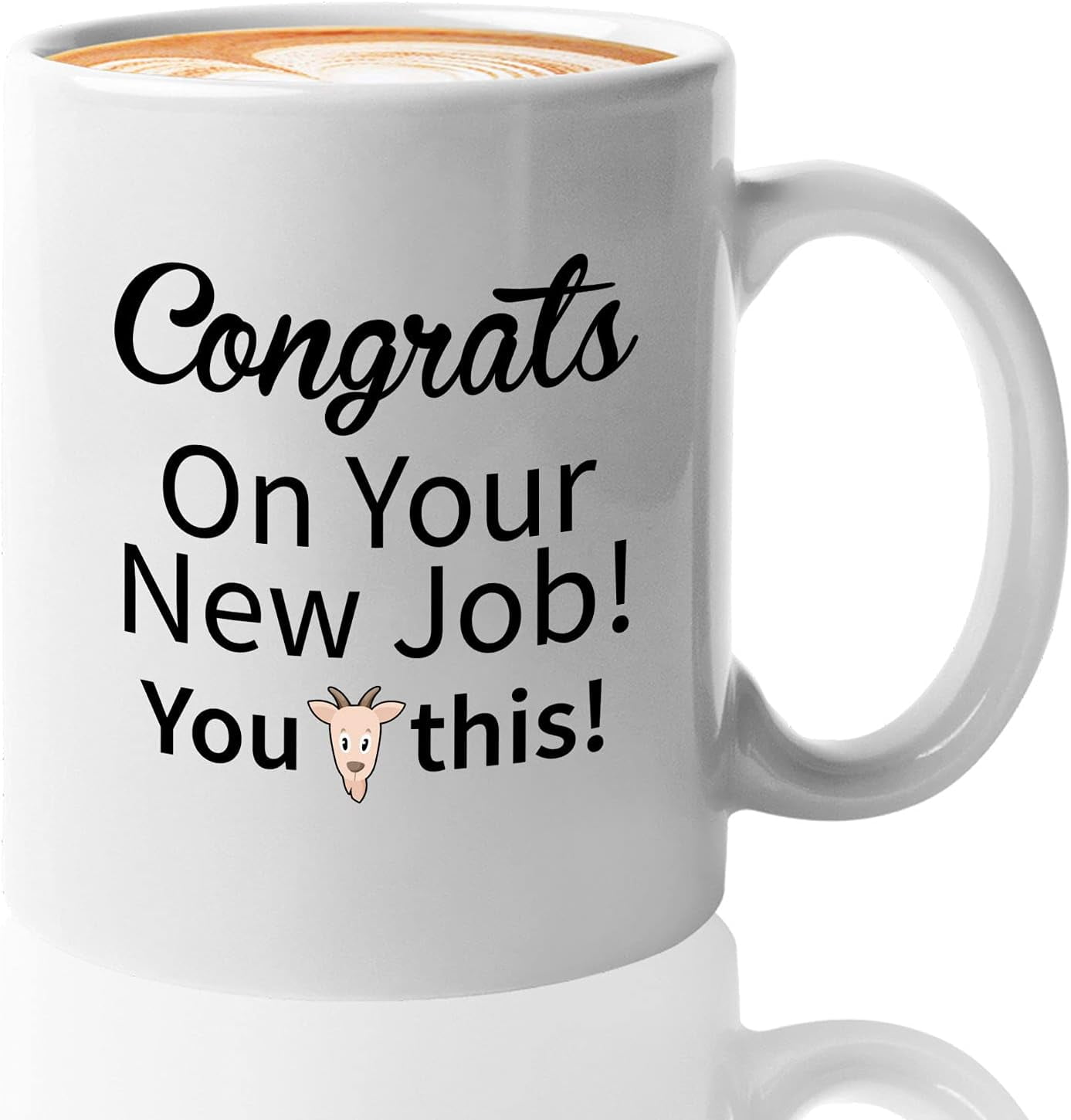 Novelty Promotion Coffee Mug - Happy New Job - Congratulation Good ...