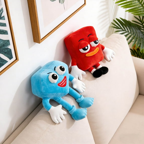 Novelty Red Square Plush - Perfect Gag Gift for Birthdays & White ...