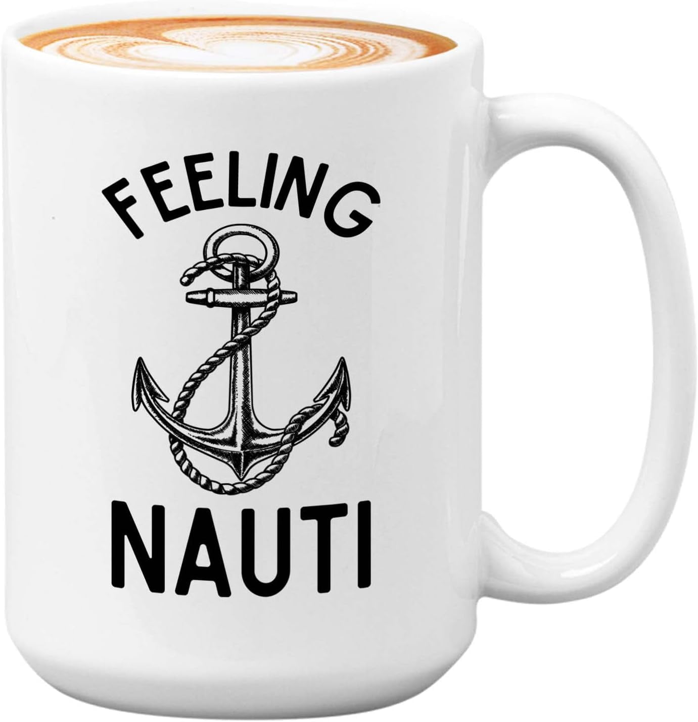Novelty Sailor Coffee Mug Lets Cruise - Boat Ships Adults Ocean Waves ...