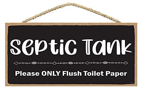 Novelty Septic Tank Sign - Septic Tank Sign for Bathroom - Septic ...