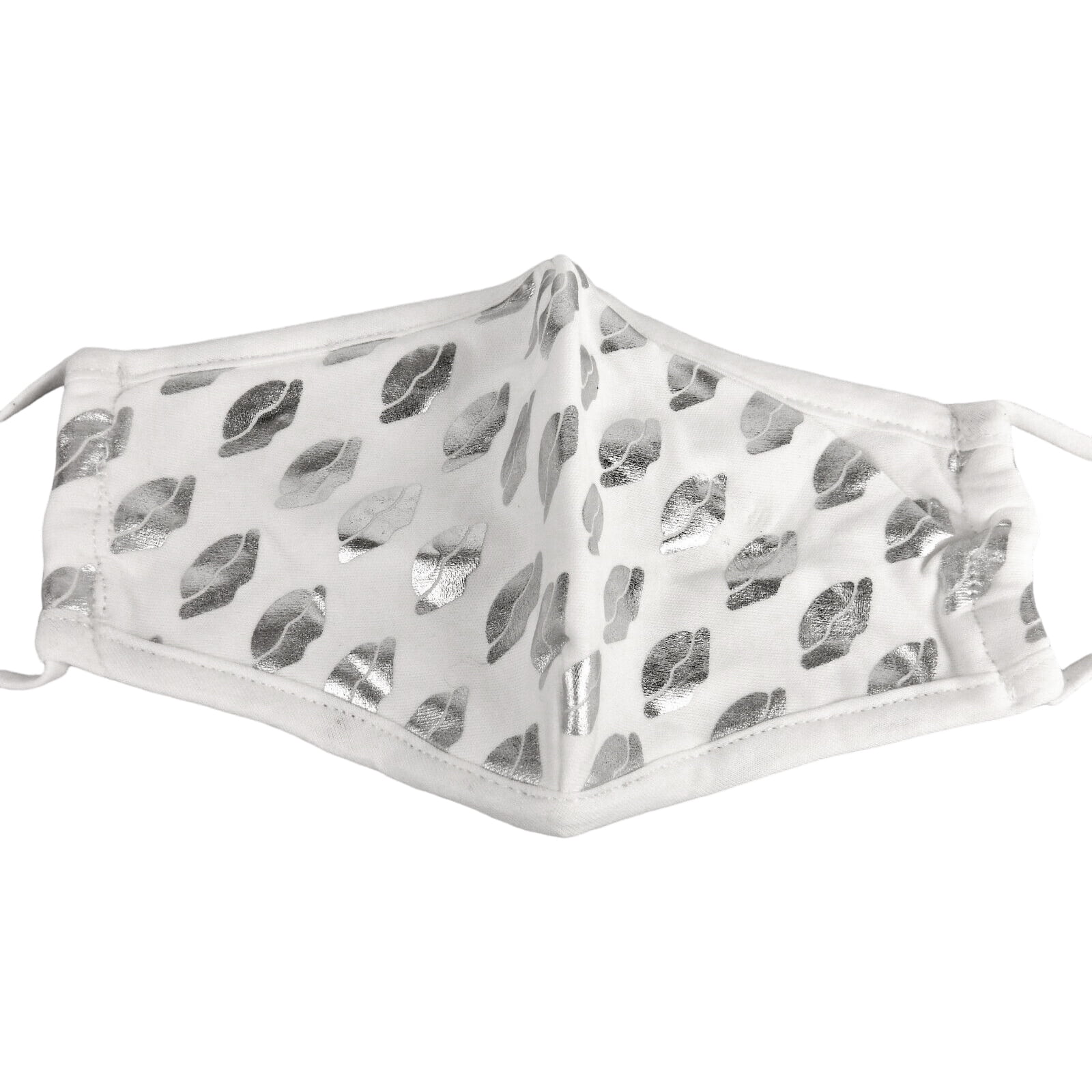 Novelty Silver Hot Lips Cloth Face Mask, Washable, Reusable, and Face ...