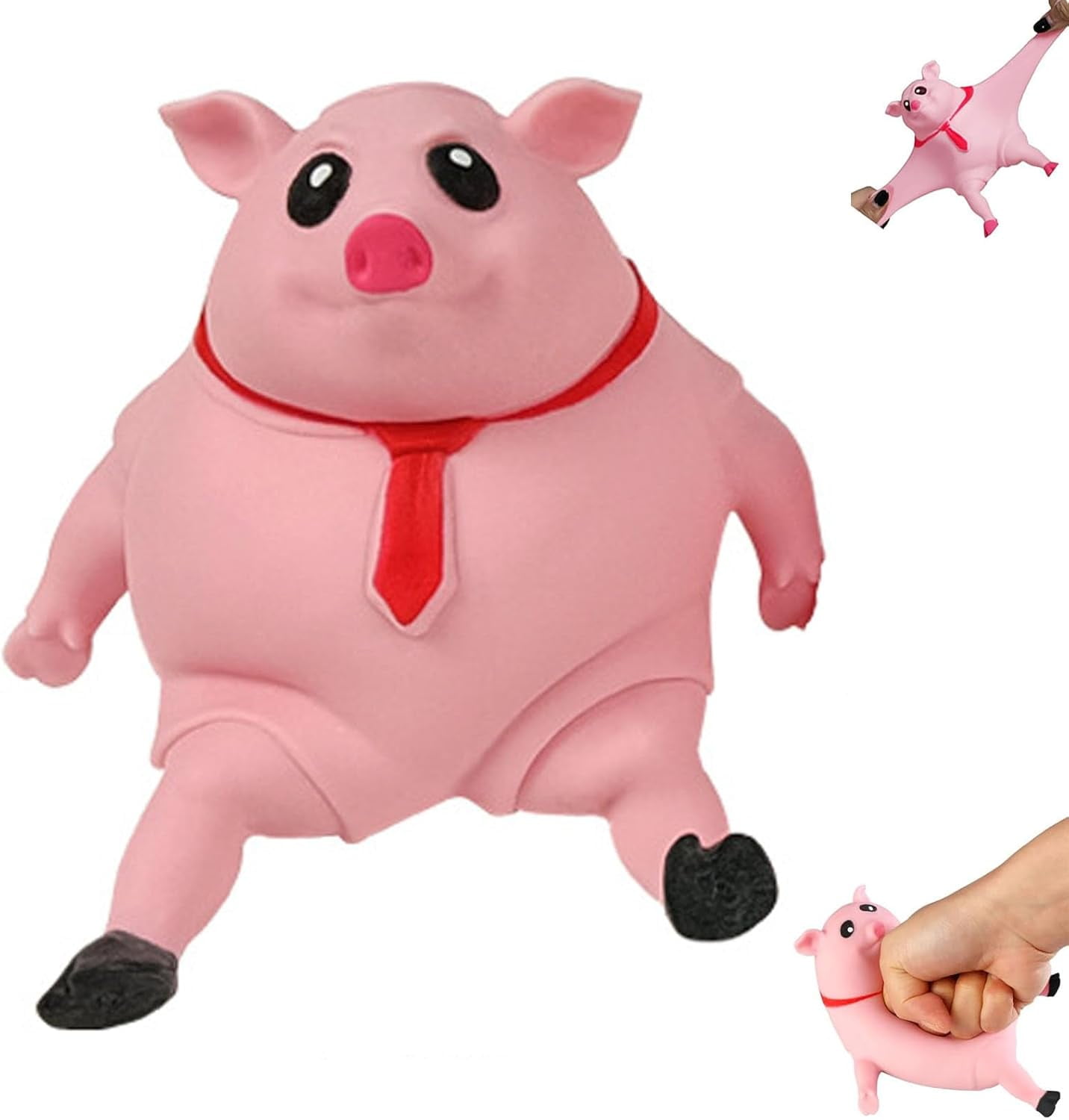 Novelty Squishy Toy Pink Piggy Squeeze Toy,2025 New Squeeze Pig Toy ...