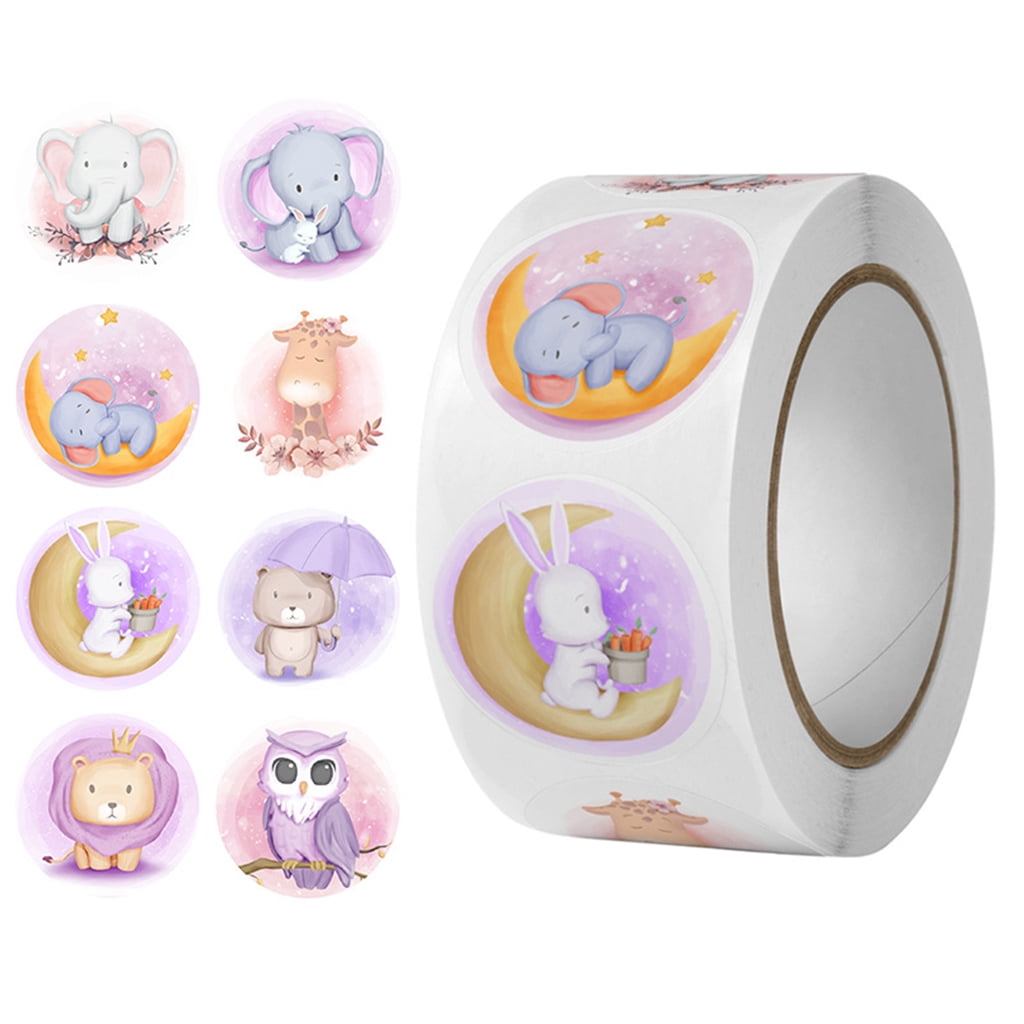 Novelty Sticker 500pcs/roll Pvc Cartoon Stickers Aesthetic Sticker ...