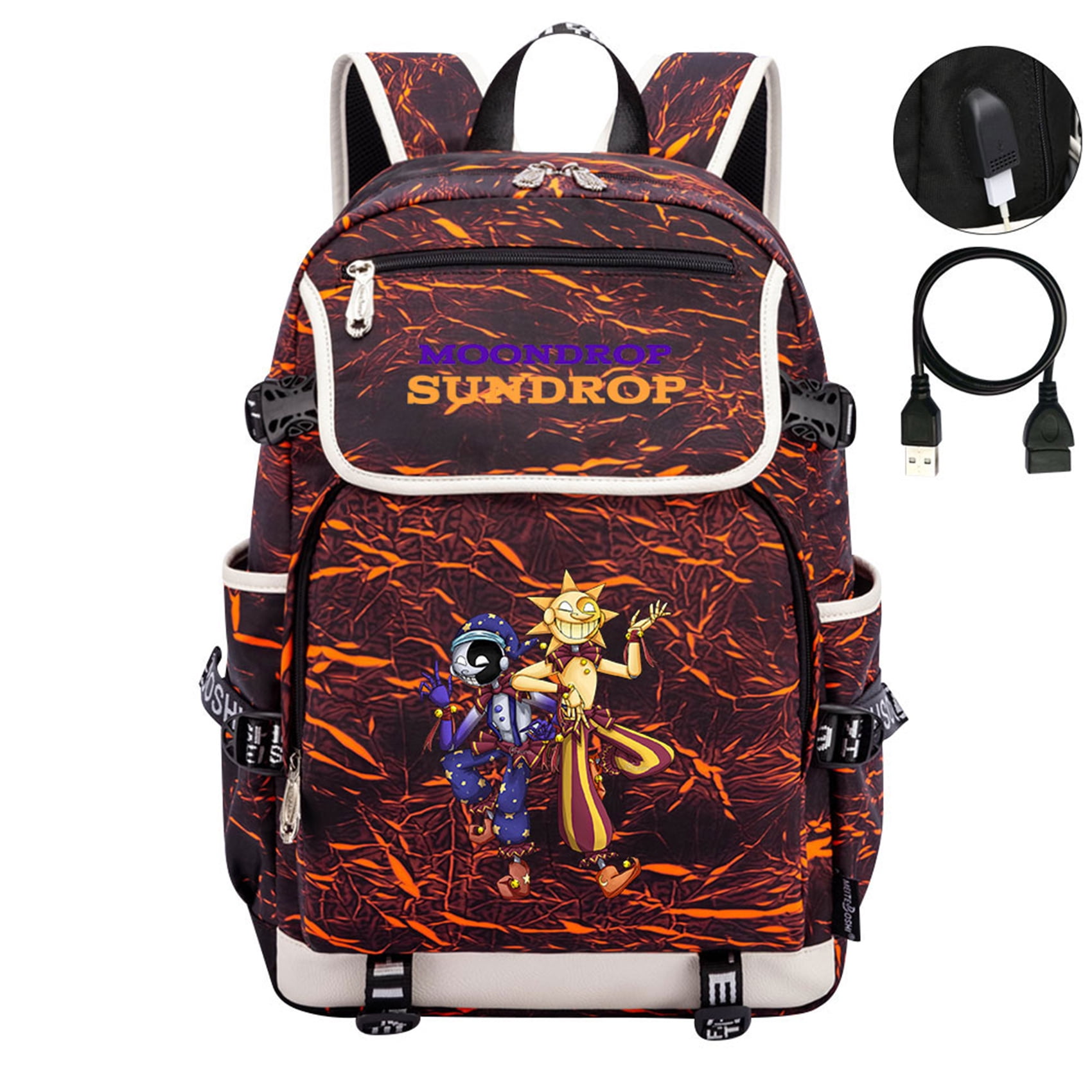 Novelty Sundrop&Moondrop Schoolbag Teen Waterproof Laptop Knapsack ...
