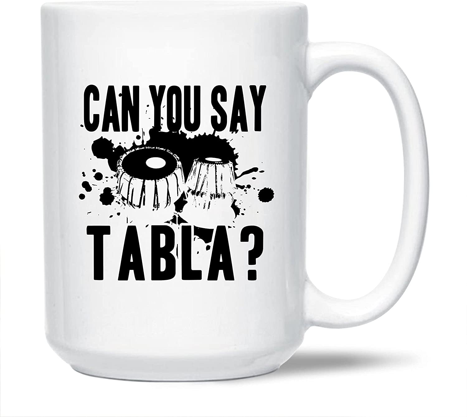 Novelty Tabla Decorative Mug, Unique Tabla Ceramic Coffee Mug, Can You ...