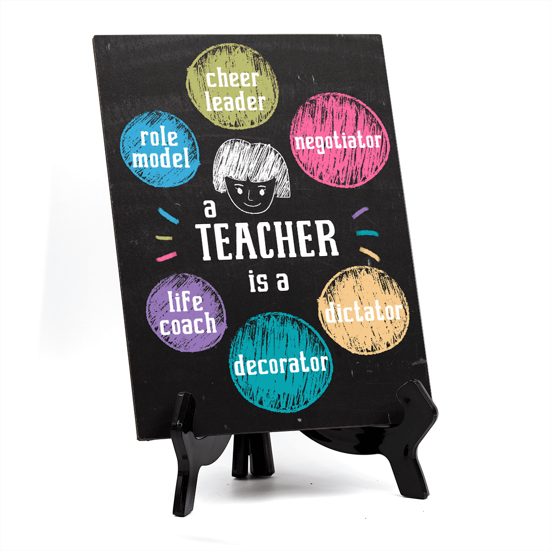 Novelty Teach Roles, Table Sign with Acrylic Stand (6x8“) - Walmart.com
