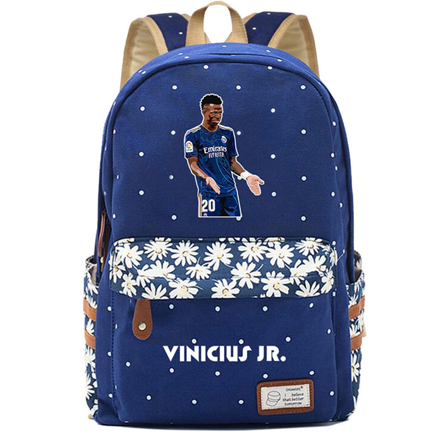 Novelty Vinicius Junior Backpack Casual Travel Knapsack Lightweight ...