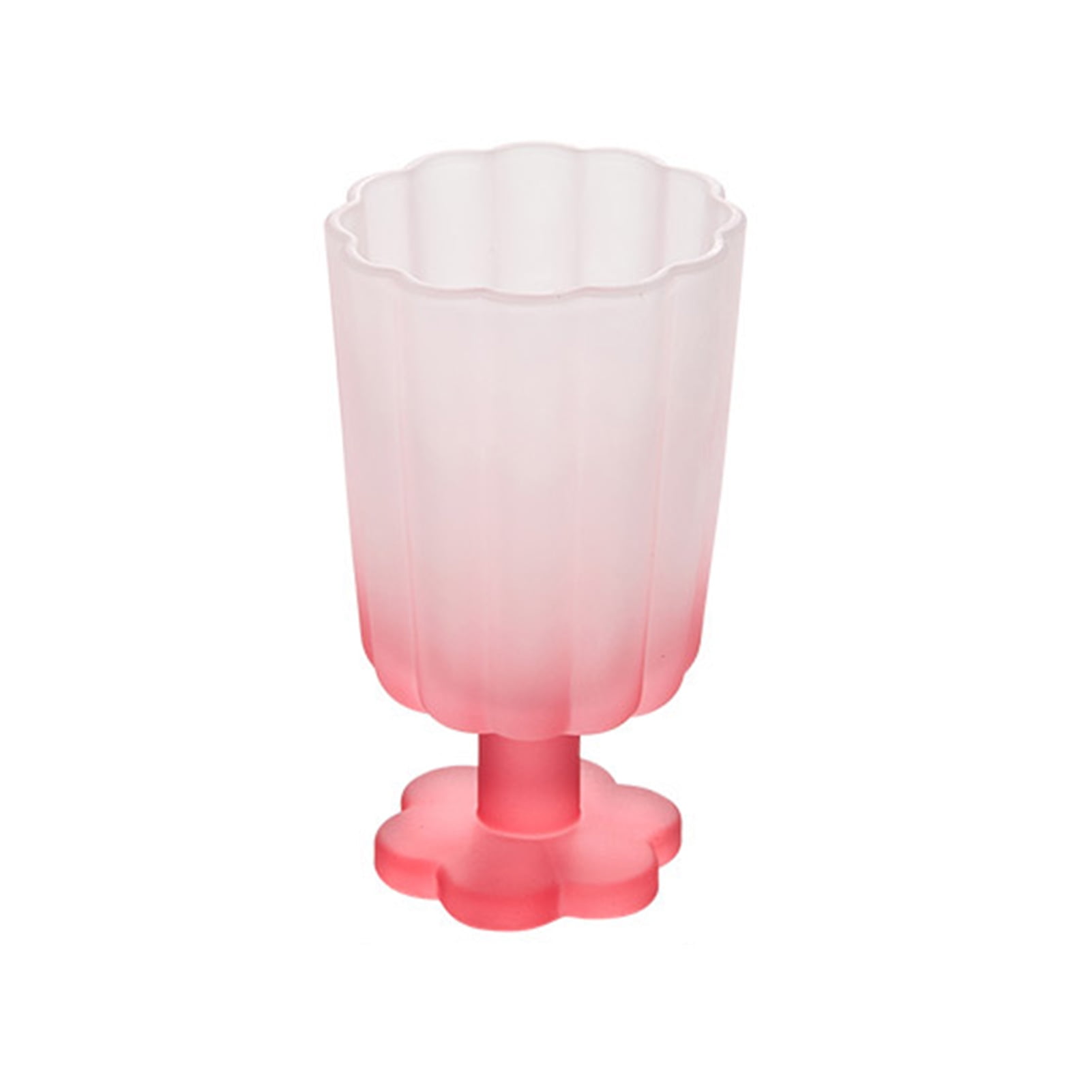 Novelty Vintage Petal Ripple Water Glass Wide Ribbed Design Crystal ...