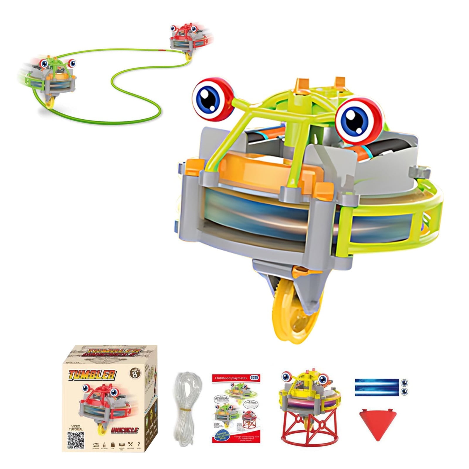 Novelty Tightrope Walking Tumbler Unicycle toy, Fingertip Gyroscope ...