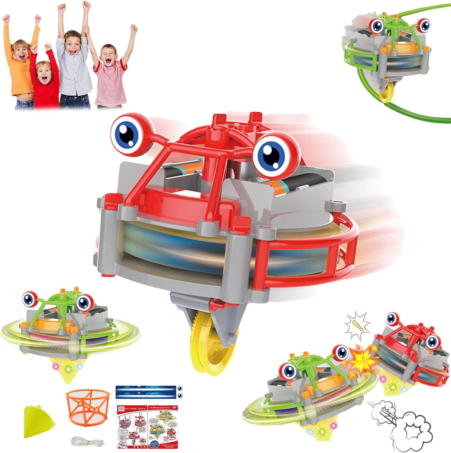 Novelty Tightrope Walking Tumbler Unicycle toy, Fingertip Gyroscope ...