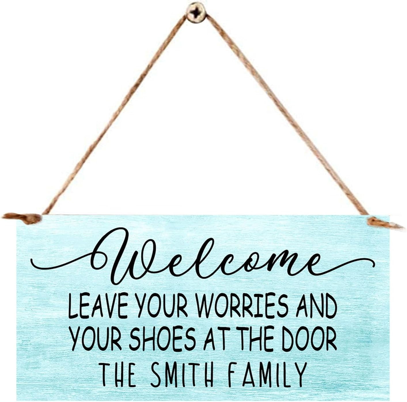 Novelty Welcome Sign Shoes Off Welcome Sign Hanging Wood Sign for Home ...