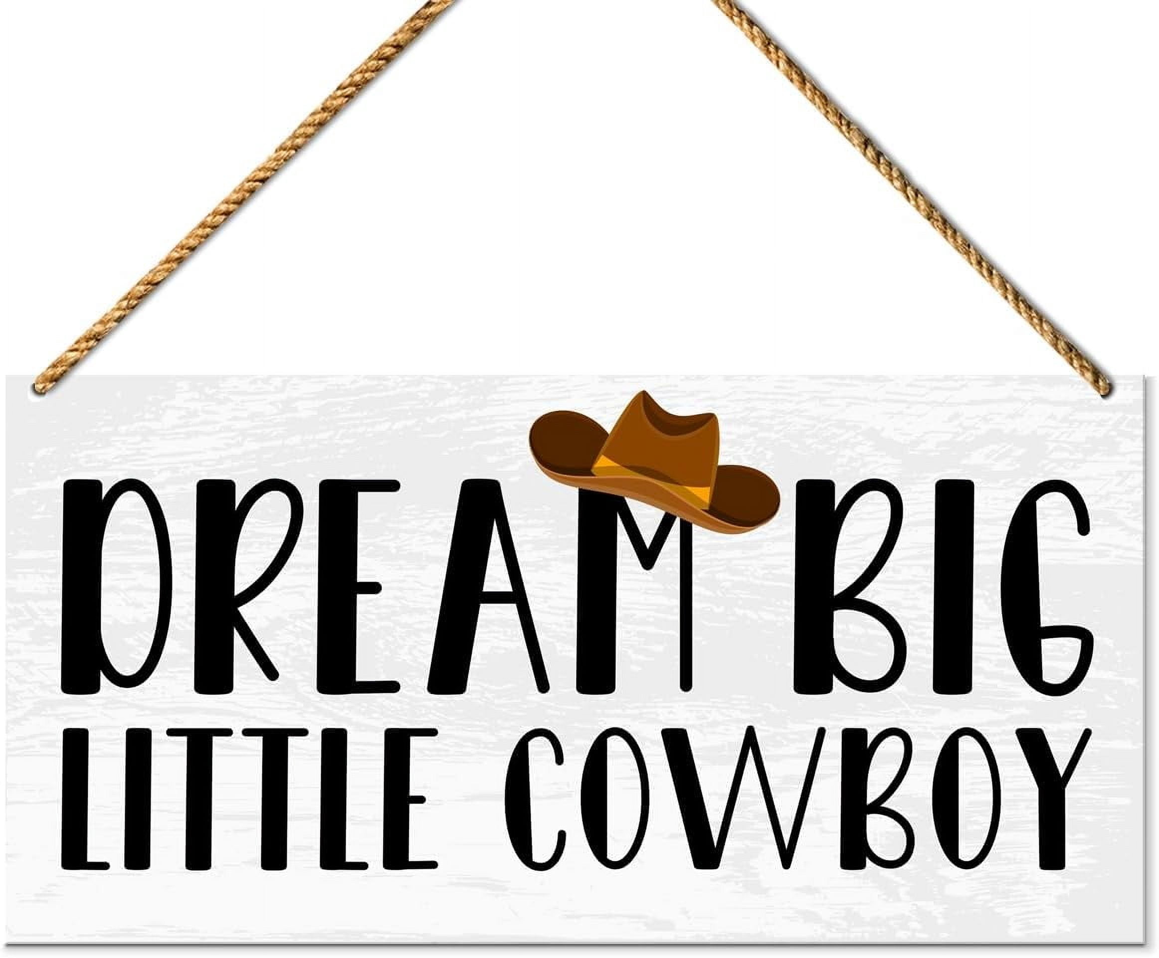 Novelty Western Sign Wood Decor, Cowboy Hanging Sign Decoration for ...