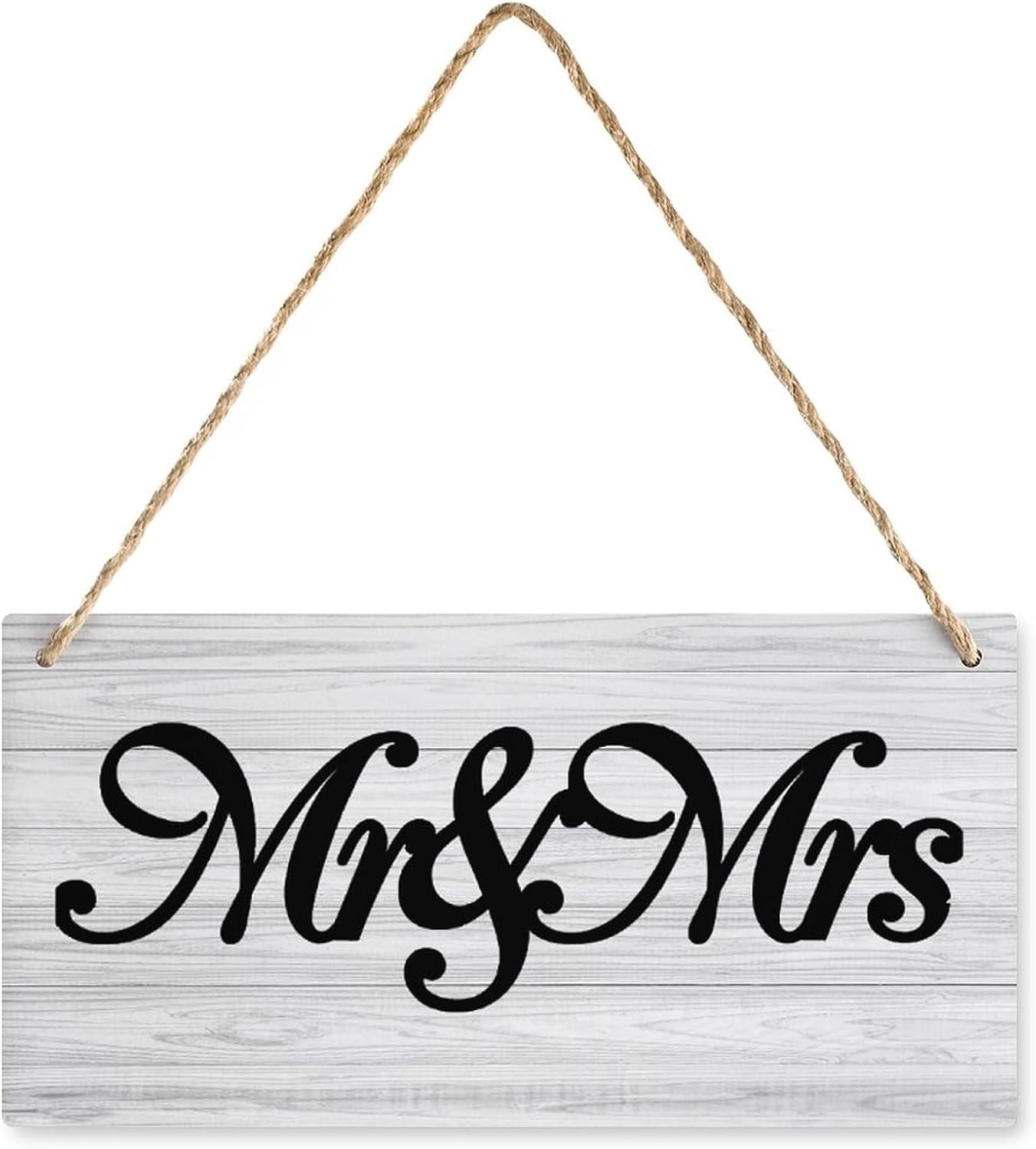 Novelty Wood Sign Mr&Mrs Wood Signs Family Wall Art Decor Wall Hanger ...