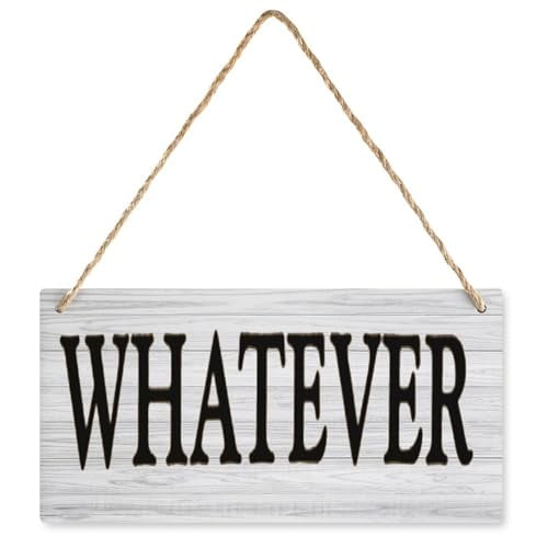 Novelty Wooden Decor Signs Whatever Wall Art Inspirational Wood Decor ...