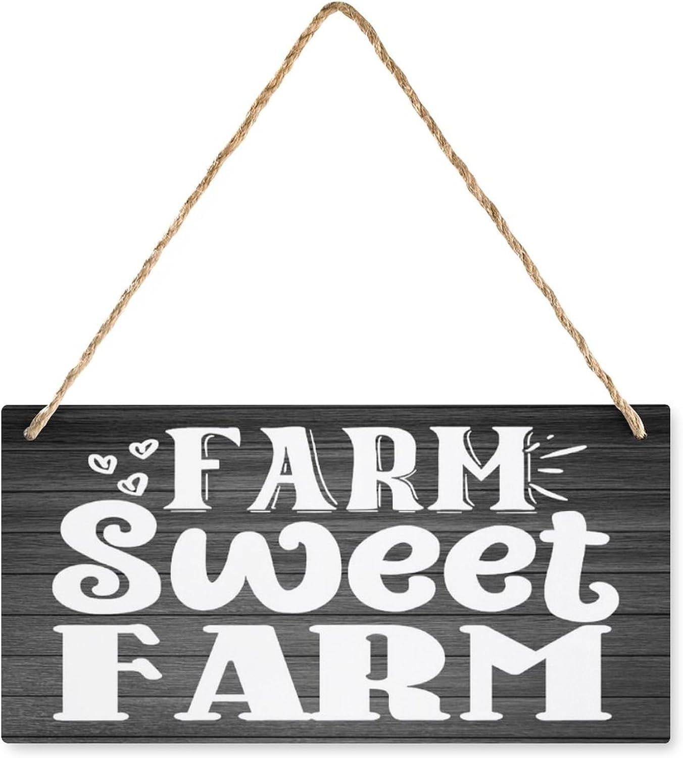Novelty Wooden Plaque Farm Sweet Farm Wood Signs Family Wall Art Decor ...