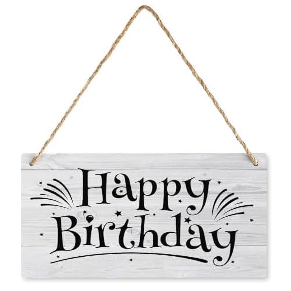 Novelty Wooden Sign Happy Birthday Sign Sign Wooden Decorations Wall ...