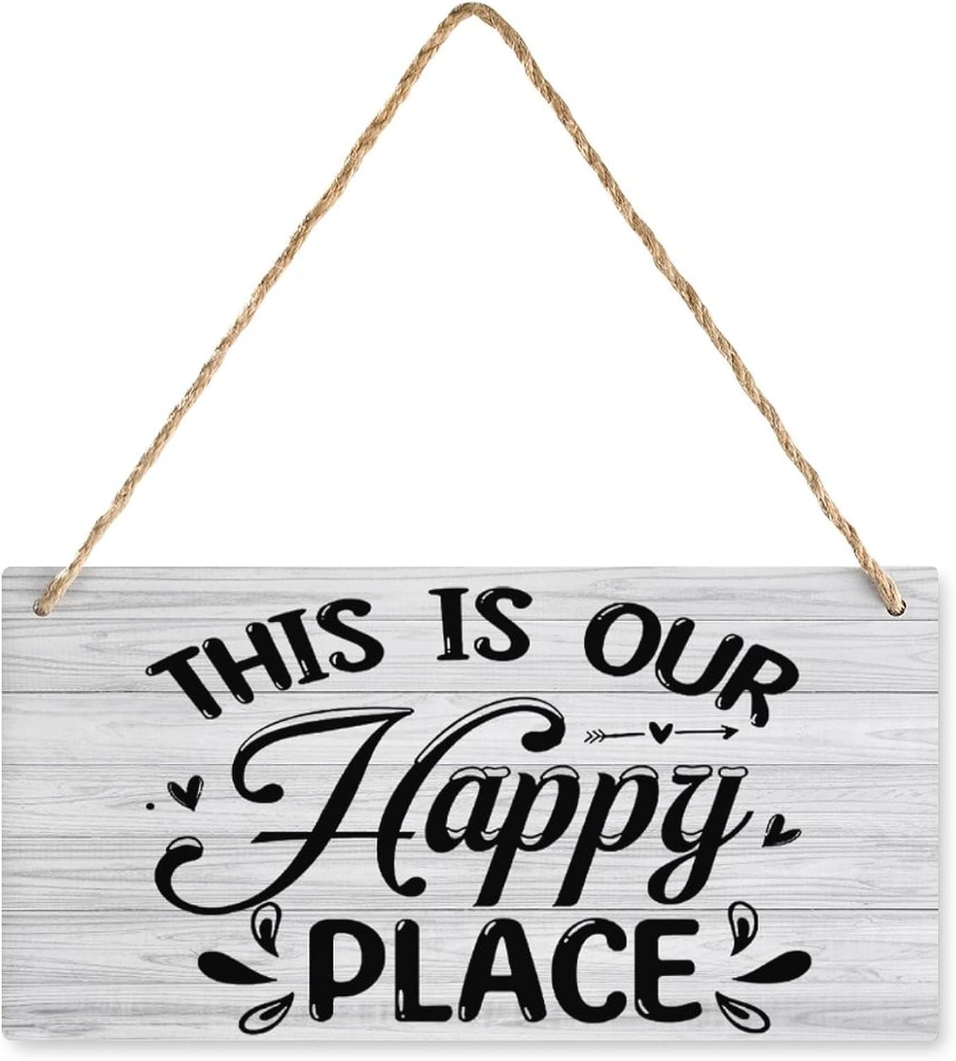Novelty Wooden Wall Sign This Is Our Happy Place Wall Sign With ...