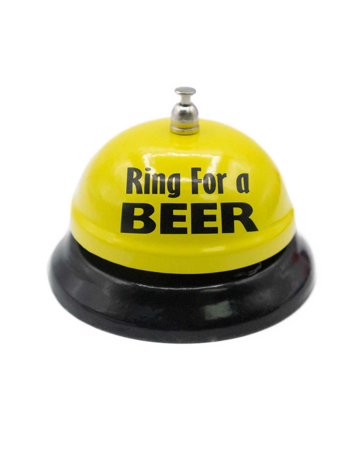 Novelty Yellow Ring Bell Ring for a Beer Desk Bell Call Bell Party ...