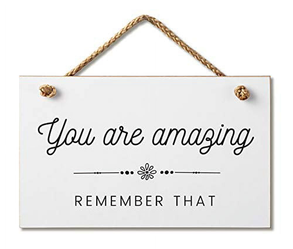 Novelty You Are Amazing Remember That Inspirational Hanging Wood Wall ...