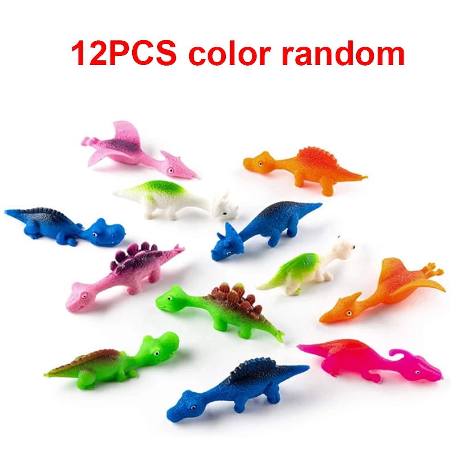 Novelty dinosaur finger slingshot sticky catapult toy 6/12/18PCS light ...