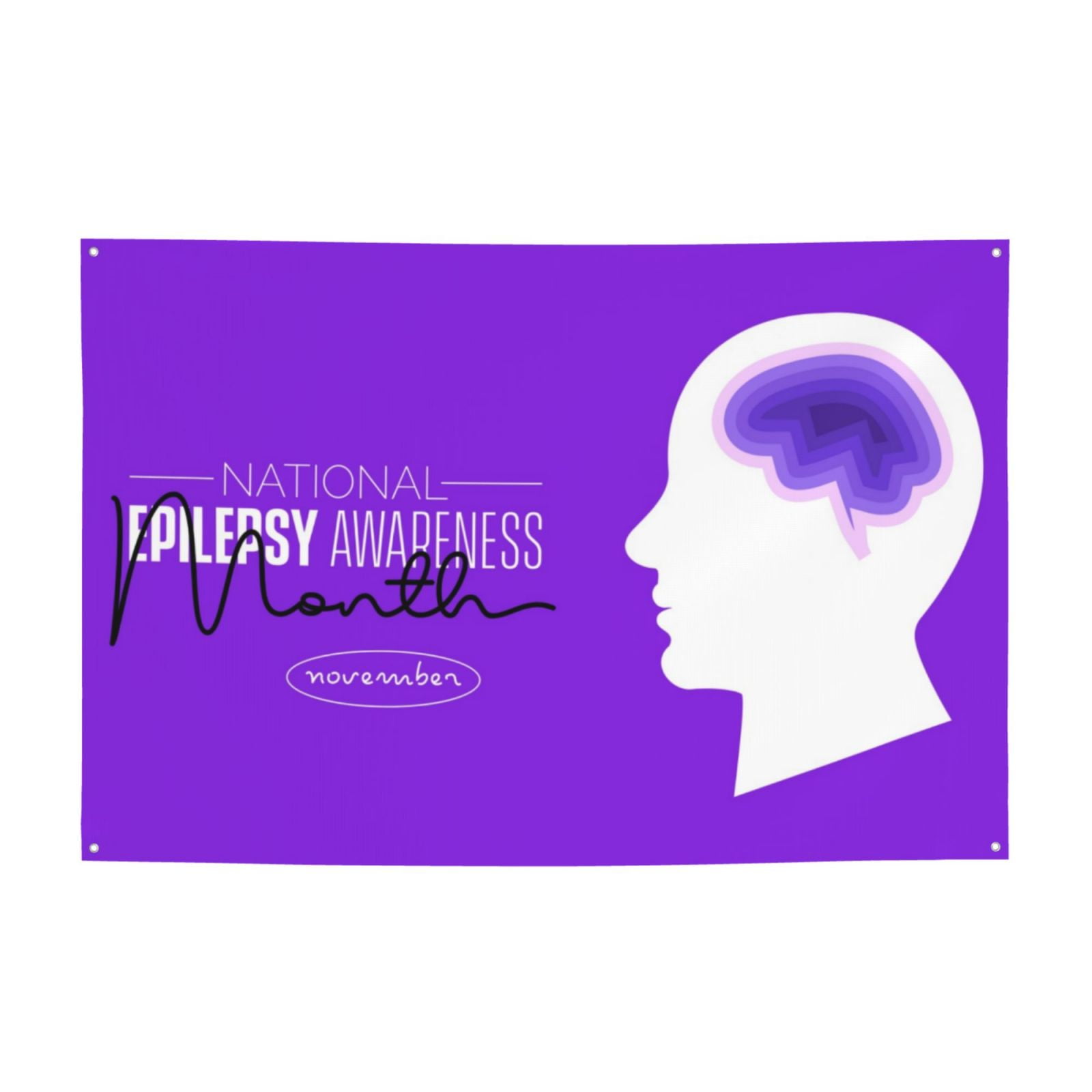 November Is National Epilepsy Awareness Month Banner Backdrop Porch ...