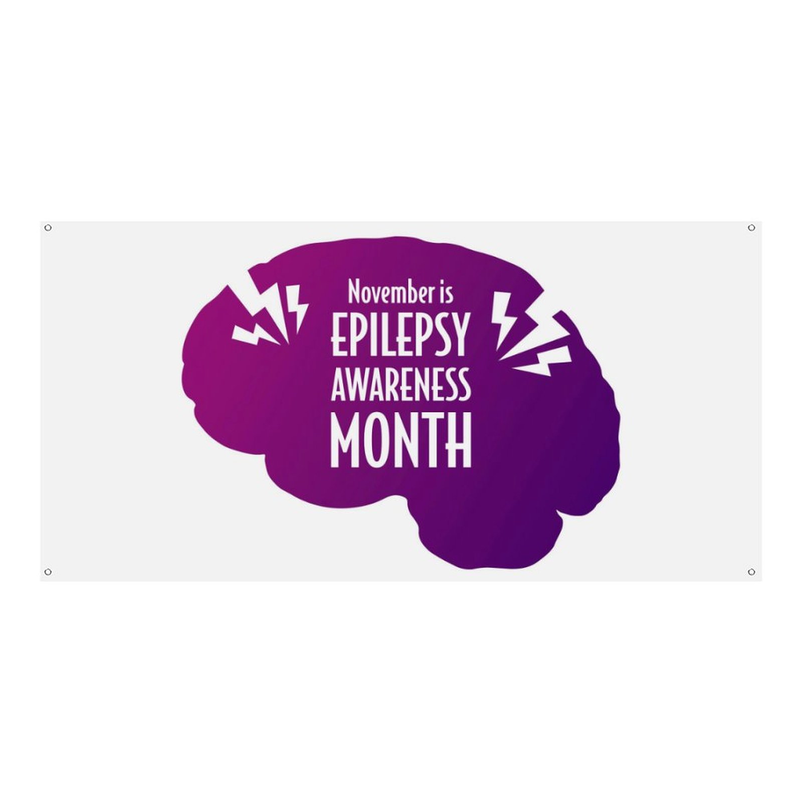 November Is National Epilepsy Awareness Month Banner Flag Photography ...