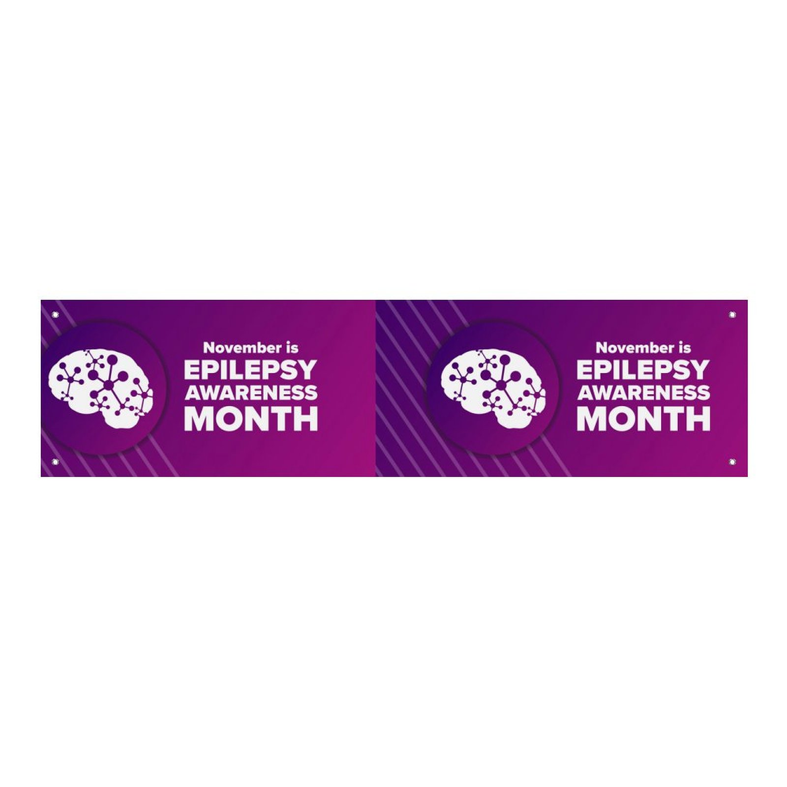 November Is National Epilepsy Awareness Month Banners Flag Hanging ...
