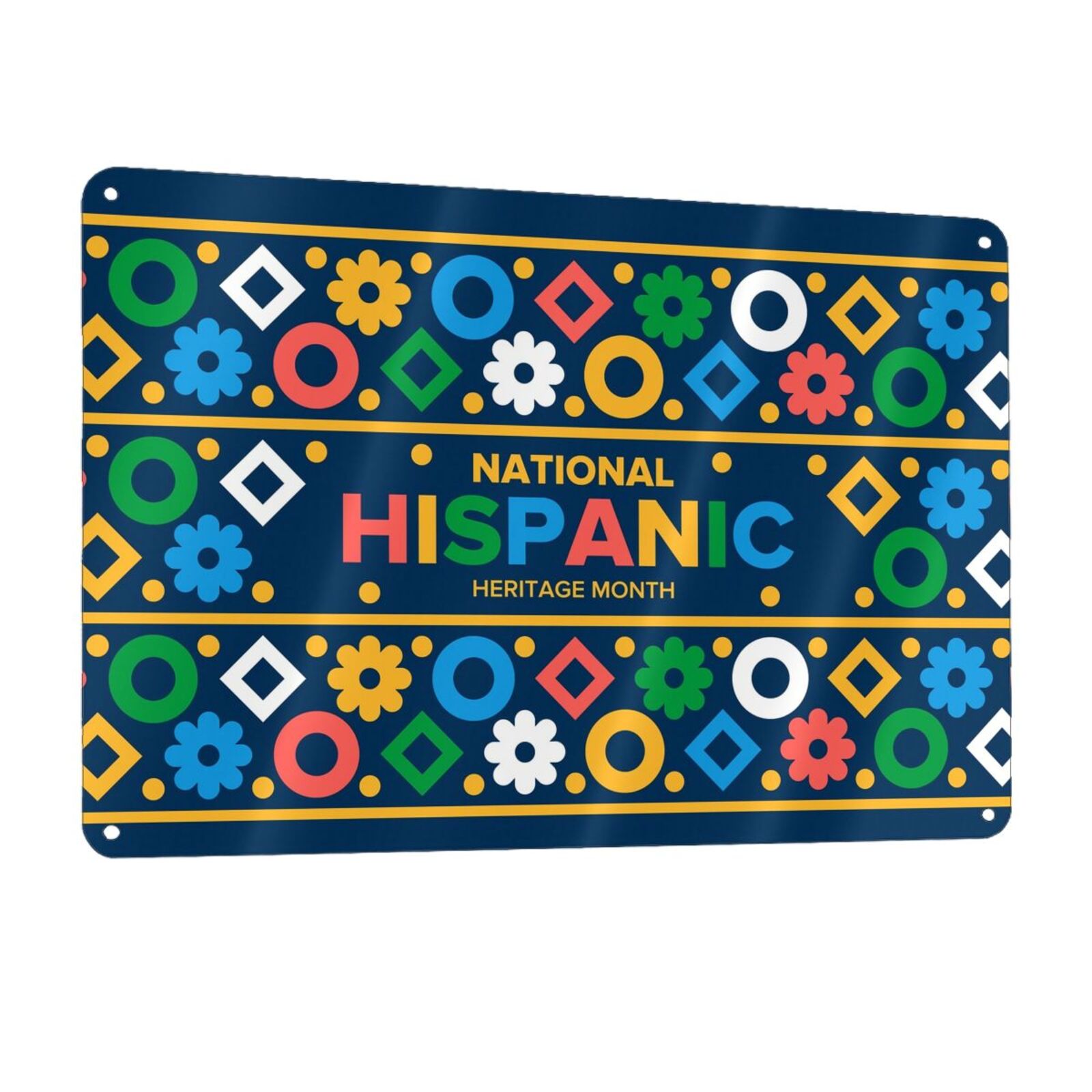 National Hispanic Heritage Month 2022 Sign 12x8in Indoor Outdoor Metal ...