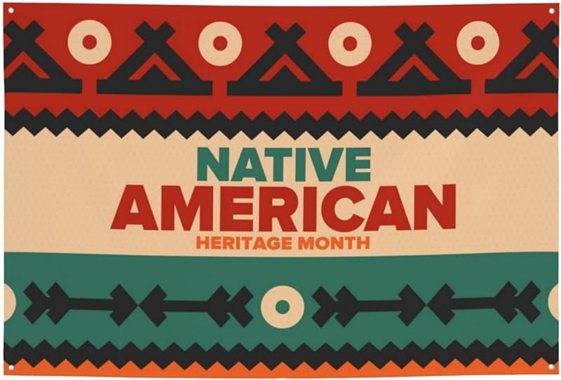November Is Native American Heritage Month Backdrop Banner Holiday ...